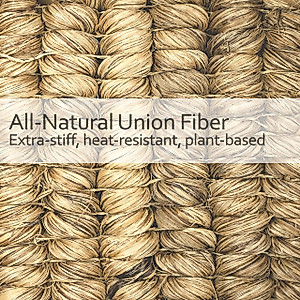 Redecker Pointed/Rounded Union Fiber Scrub Brush with Oiled Beechwood Handle, 8-1/4-Inches