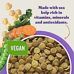Halo Purely For Pets Halo Holistic Plant-Based Recipe with Kelp, Complete Digestive Health, Vegan Dry Dog Food Bag, Adult Formula, 3.5-lb Bag