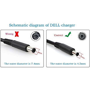 65W 45W AC Charger for Dell Inspiron 5584 P85F P85F001 Laptop 19.5V 3.34A 2.31A Power supply Adapter Cord