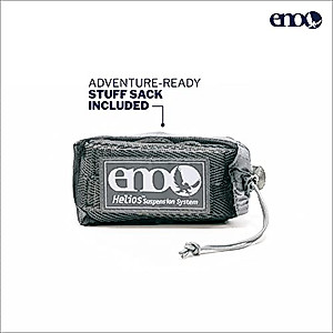 ENO, Eagles Nest Outfitters Helios Ultralight Hammock Straps Suspension System with Storage Bag, 300 LB Capacity, 8' 1" x 1"