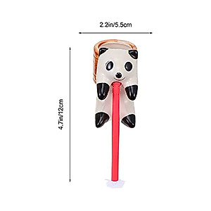 BESTOYARD 2Pcs Potted Decoration Ceramic Planter Animal Plant Bonsai Decor Bonsai Pot Ceramic Flower Animal Succulent Planter Cartoon Bonsai Decorative Planter Soil Student Mini Basin Panda