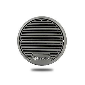 Herdio 3" inch Marine Bluetooth Speakers Boat Motorcycle Hot tub Stereo with Max Power 140 watt(A Pair) (Gray)