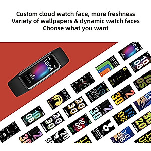 OCTANDRA Pulse VeryFit Fitness Tracker Alexa Built-in Heart Rate SpO2 Blood Oxygen Saturation Sleep Monitor Step Counter Running Pedometer 5ATM Waterproof Smart Watch for Men Women (GT Band) (Black)