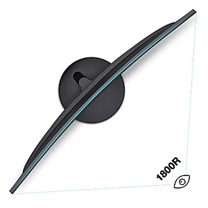 KOORUI 27 inch Curved Computer Monitor Full HD 1080P 75Hz Gaming Monitor 1800R LED Monitor HDMI VGA, Tilt Adjustment, Eye Care, Black 27N5C