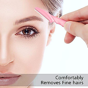 Edealing 15 Pieces Eyebrow Razors Eyebrow Trimmer Portable Facial Hair Remover with Precision Cover for Women and Men