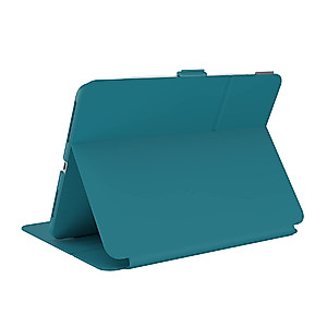 Speck Case for iPad Pro 4th Generation 11 Inch - Drop & Camera Protection, Slim Multi Range Stand, Apple Pencil Holder - Deep Sea Teal/Cloudy Grey/White