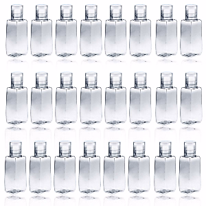 BIGNC 30 Pack Portable Travel Bottle, Empty Clear Travel Refillable Flip-Top Bottles for Travel Outdoor Camping Business, 1Ounce