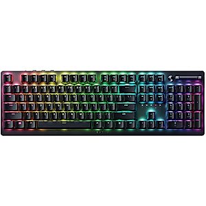 Razer DeathStalker V2 Pro Wireless Gaming Keyboard: Low-Profile Optical Switches - Linear Red - Hyperspeed Wireless & Bluetooth 5.0-40 Hr Battery - Ultra-Durable Coated Keycaps - Chroma RGB (Renewed)