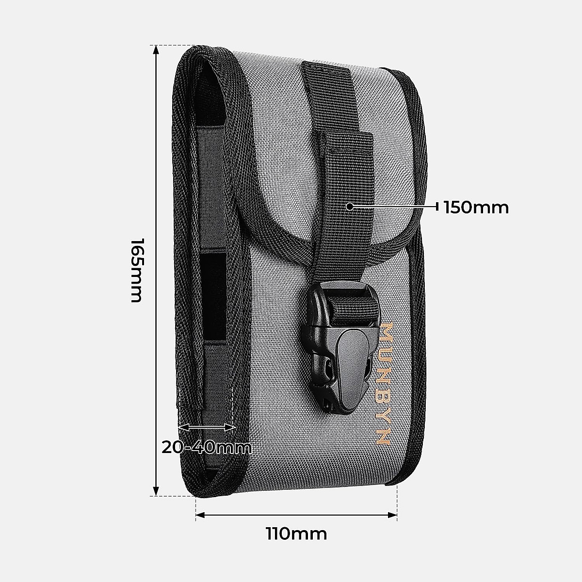 MUNBYN 2024 Android Barcode Scanner 035Pro, Android13 PDA, 4GB+64GB Barcode Scanner with Keypad, and Scanner Holster for Zebra/USPS Scanner, Rugged Carrying Barcode Scanner Holster for Zebra TC75x