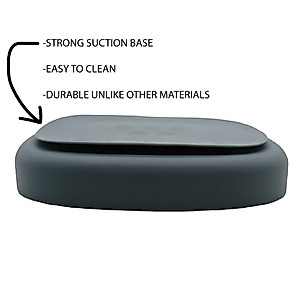 WebDeals 2 You Silicone Feeding Set for Baby or Toddler Suction Plate With Cup Fork Spoon Toddler Plate Baby Cup Baby Plate Baby Fork and Spoon (Ether)