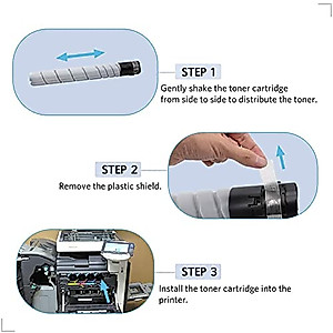 Leize Compatible TN321 Toner Cartridge Replacement for Konica Minolta Bizhub C224e C364e C284e C224 C284 C364 C7822 C7828 Series Printers | TN321K TN321C TN321M TN321Y Ink [KCMY-4PACK]