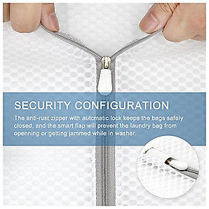 mesh laundry bags for delicates, laundry bags mesh wash bags, underwear washing bag, shoe washing bag, clothes dryer bags, heavy duty and durable, 12 x 16 inches (3 pack medium bags)