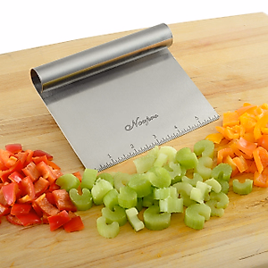 Norpro Stainless Steel Scraper/Chopper, 6in/15cm x 4in/10cm