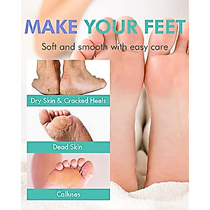 DERMAL KOREA Foot Peeling Mask 3 Pack For Dry Foot And Cracked Heel & Callus With Aloe Vera And Collagen - Exfoliating Peel Mask With Aha, Bha, & Pha And For Moisturizing, Soothing & Refreshing Feet
