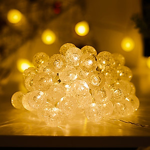 Big Globe String Lights Fairy Lights Battery Operated 21FT 60LED Bubble Ball,lamp String Waterproof Indoor Outdoor Hanging Lights Decorative Christmas Lights for Home Party Patio Garden Wedding