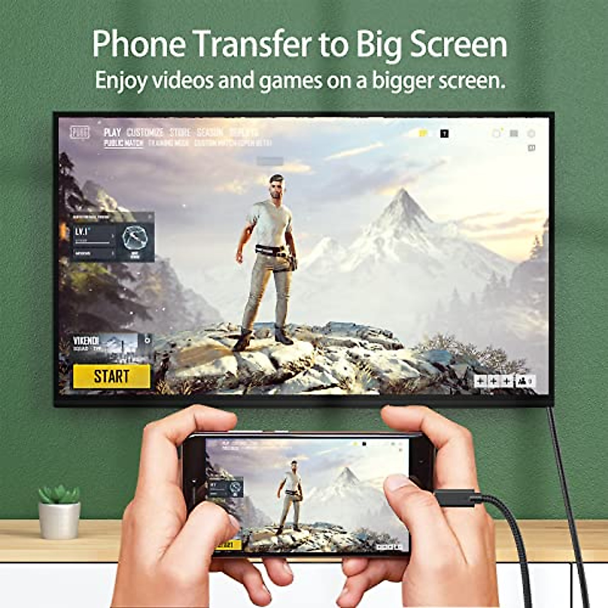 FEMORO USB C to DVI Cable 3 Feet, USB-C (Thunderbolt 3 Compatible) to DVI Cable [Support DVI 4K, 24K Gold Plated, Braided] Compatible for MacBook Pro 2016-2020, Surface Book 2, Dell XPS 13/15, Galaxy