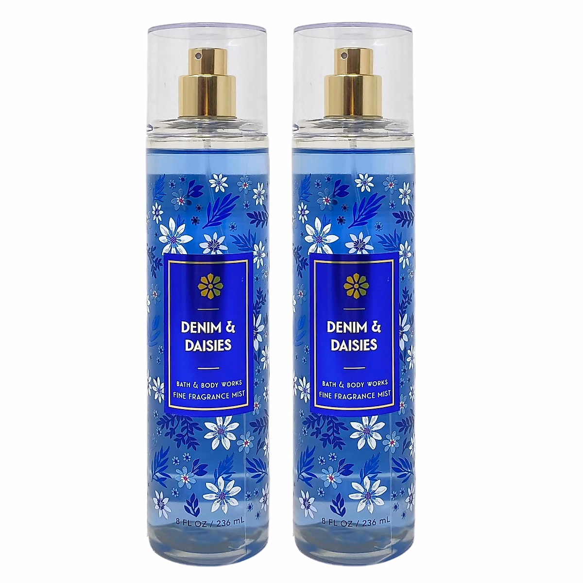 Bath & Body Works Denim & Daisies 2 Piece Fine Fragrance Mist Set - Full Size