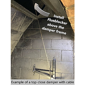 Flueblocker for 8"X32" Chimney Flue – Chimney Sheep Fireplace Draft Stopper Plug Replacement Damper Fireplace Tool – Better Than Inflatable Pillow or Balloon–Save Energy Block Odor & Debris