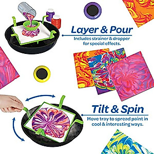 Crayola Washable Paint Pour Set, 20pc Paint Set, Gift for Kids, 8, 9, 10, 11