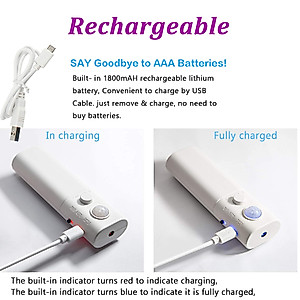 WOBANE Rechargeable Motion Sensor Strip Light, LED Closet Lights, Upgraded Battery Operated LED Strip Light for Wardrobe,Stair,Pantry,Under Counter,Cupboard,Cabinet,Bed,4000K Daylight,6.56ft,2 Pack