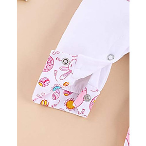 WALSONER Newborn My First Easter Outfit Baby Girl Hoodie Romper Bodysuit Jumpsuit Clothes Newborn White