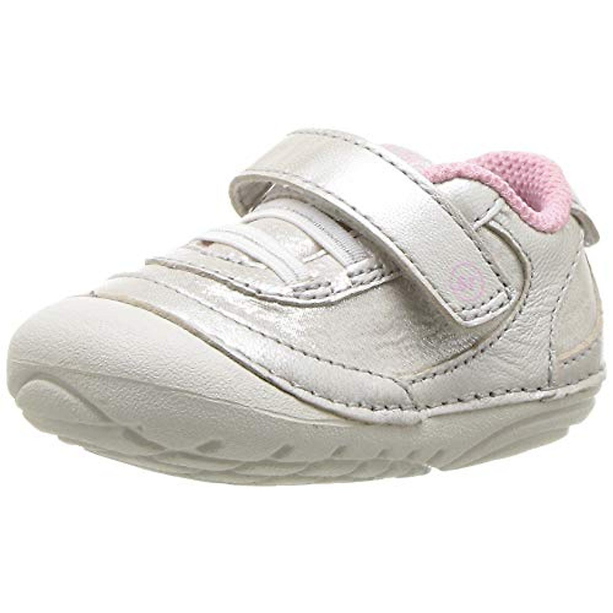 Stride Rite baby girls Soft Motion Jazzy Sneaker, Champagne, 3.5 Infant US
