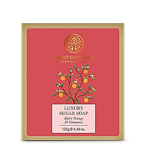 Forest Essentials Luxury Sugar Soap Bitter Orange & Cinnamon - 125g