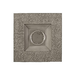 Christopher Knight Home 296661 Hoonah Outdoor 40,000 BTU Lightweight Concrete Fire Pit Table, 32", Natural Stone and Grey Top