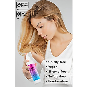 Fermented Rice Water Hair Mist for Hair Growth (8 oz) with Biotin and Lavender for Thicker and Fuller Looking Hair, Conditioning, Moisturizing, pH Balanced