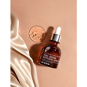 MIZON All in One Snail Repair Cream and Snail Repair Intensive Ampoule Korean Skincare Set