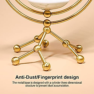 Tpmorwilfun Hourglass 30 Minutes Sand Timer for Kids, Games, Classroom, Home, Desk, Office Decorative, Large Rotating Metal Sandglass (Gold)