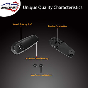 Rear Window Hinge Set Liftgate Glass Hinge Right & Left | Replacement for 2006-2010 Ford Explorer, Mercury Mountaineer | Replaces# 6L2Z-78420A68-A, 6L2Z-78420A69-AA