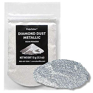 Diamond Dust Metallic Powder (PolyColor) - Mica Powder for Epoxy Resin Kits, Casting Resin, Tumblers, Jewelry, Dyes, and Arts and Crafts! Color Pigment Powder Creates Fast & Easy Metallic Effects!