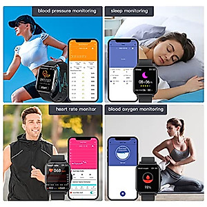 ANDFZ Smart Watch(Receive & Dial), 2023 Newest 1.85" TFT HD Full Touch Screen, Smart Watch for Women Men,SmartWatchs with Fitness Tracker/Call/Text/AI Voice Assistant