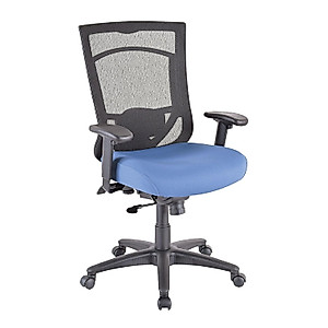 Tempur-Pedic TP7000 Mesh High Back Fabric Chair, Denim (TP7000-DENIM)