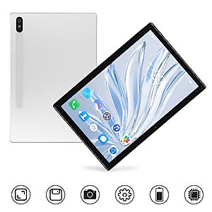 10.1 Inch Tablet, 4G Call 2 in 1 Fast Charge Support Tablet PC 12 with 5G WiFi Keyboard for Learn (US Plug)