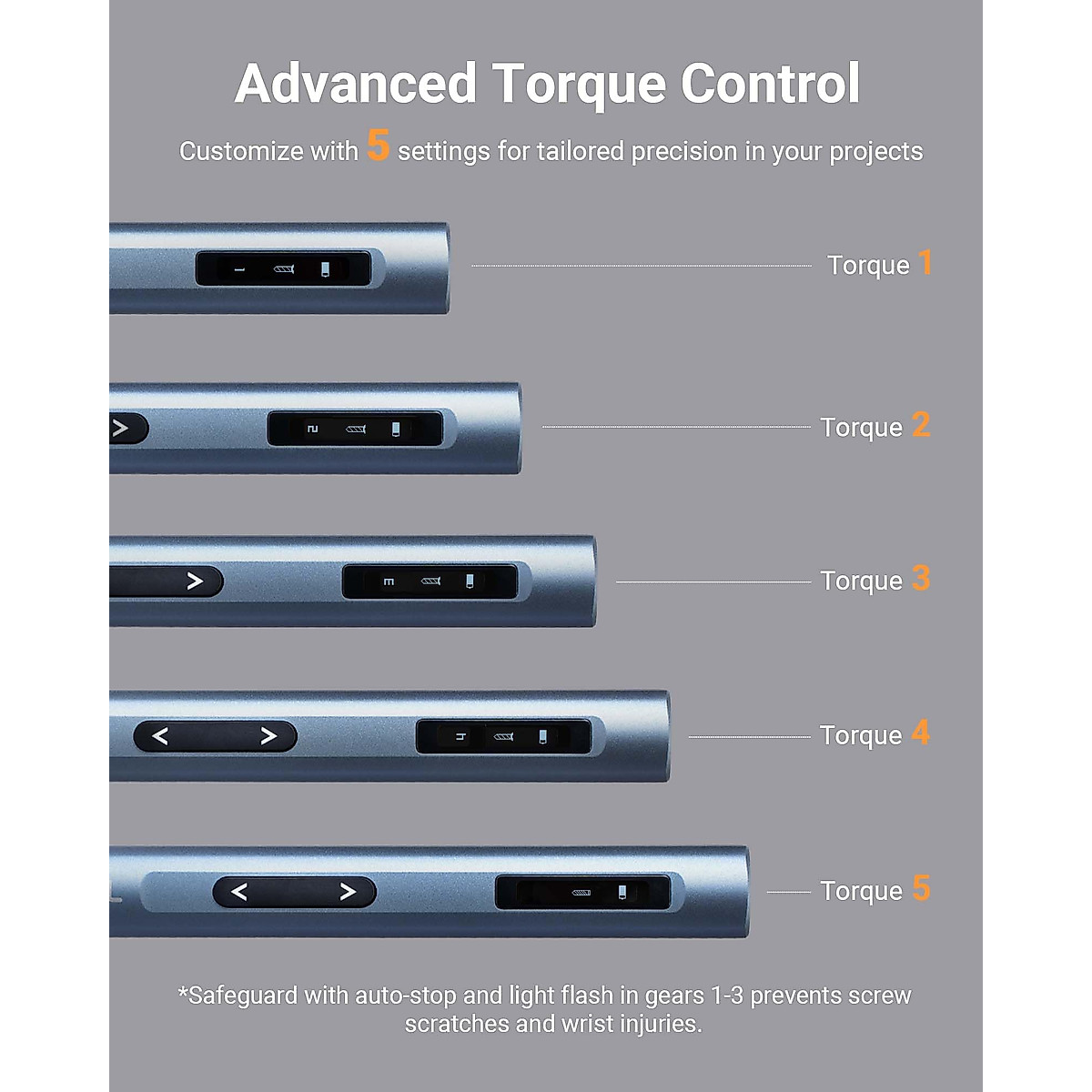 XCOOL Mini Electric Screwdriver Set with Drill Bits, 52-in-1 400RPM 5 Torque Settings Electric Precision Screwdriver, 48 Magnetic Bits, Pry Bar, Led, Tweezer, Electric Precision Screwdriver Kit for Pc
