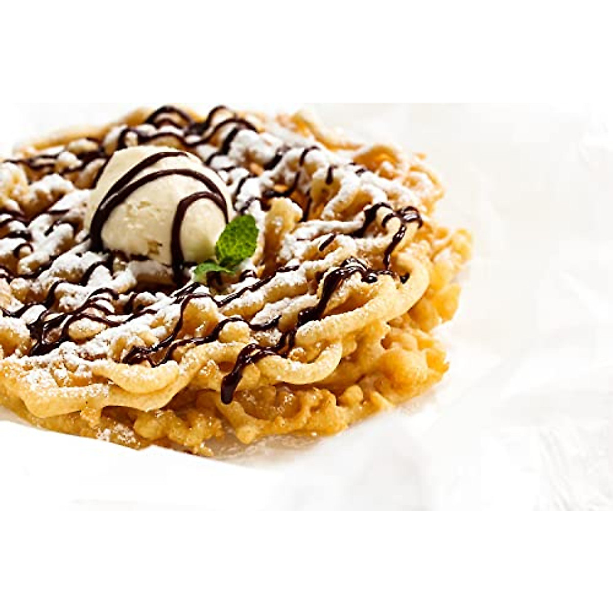 Fun Pack Foods - Carnival Funnel Cakes Deluxe Kit - Includes (2) Original Funnel Cake Mixes, Pitcher, Fry Ring & Cooking Tongs