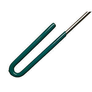 FryOilSaver Co, 25” Deep Fryer Cleanout Rod, Break Up Hardened Oil, Clean Clogged Fryer Drain, Fryer Poker Rod, Angled Shape, Stainless Steel Fryer Cleaning Tool, Declogger Goofer Rod