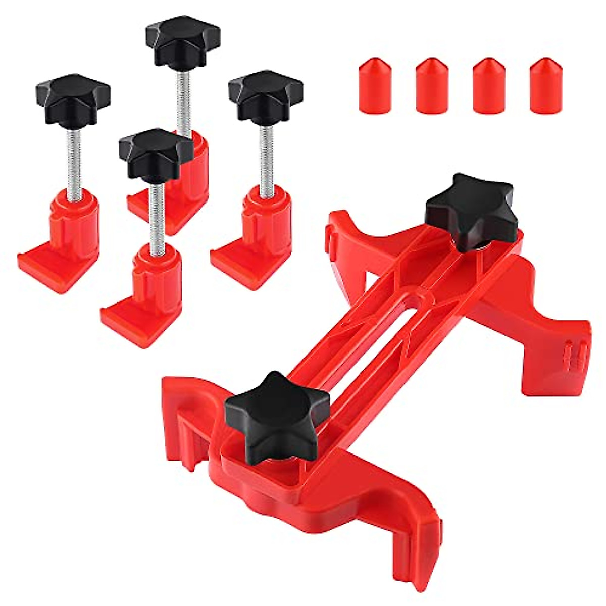 OFBAND 5PCS Dual Cam Clamp Camshaft Kit - Anti Slip Locking Timing Tool Kit for Single Twin Quad Camshaft Clamp Engine - Universal Cam Bearing Tool