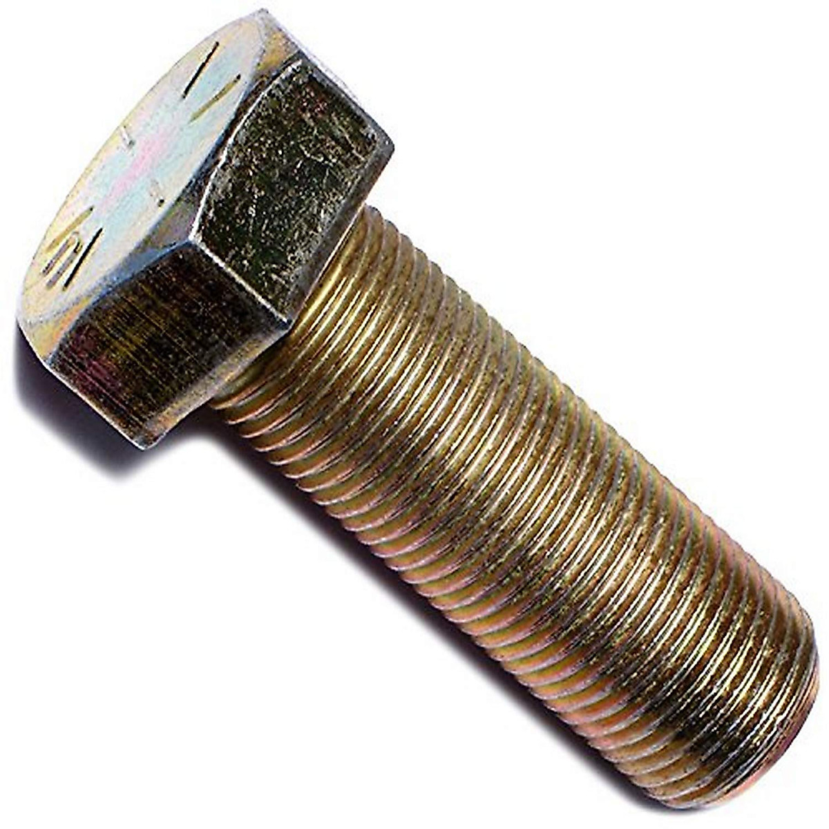 Hard-to-Find Fastener 014973255701 Grade 8 Fine Hex Cap Screws, 7/8-14 x 2-1/2, Piece-5 , yellow