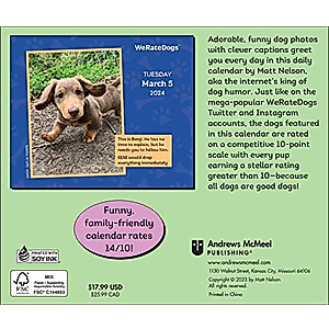 WeRateDogs 2024 Day-to-Day Calendar