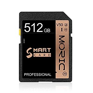 512GB SD Card Memory Card High Speed Security Digital Card Class 10 for Camera,Vlogger&Videographer and SD Card Devices(512GB)