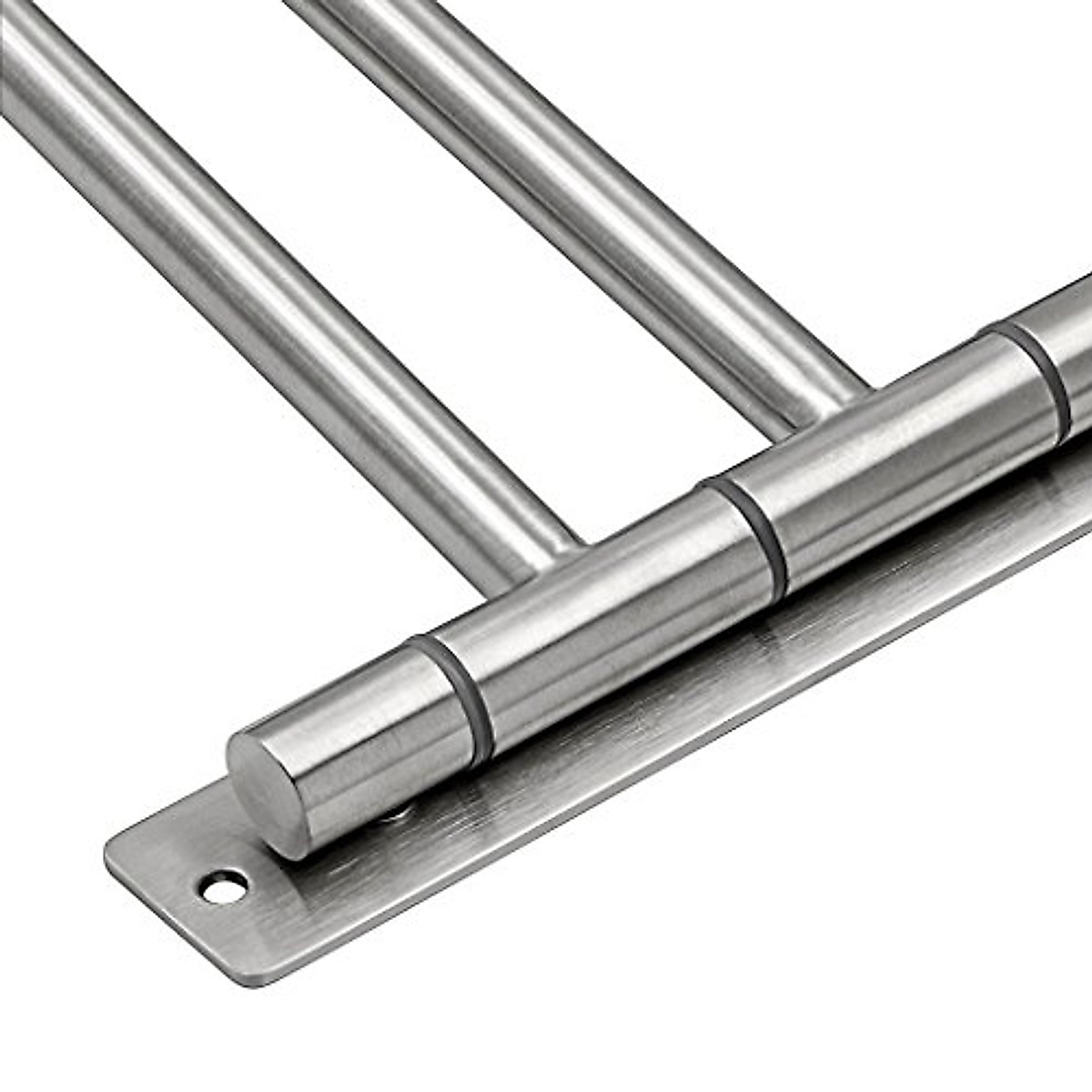 Sumnacon™ Silver Stainless Steel Wall-Mounted Towel Rail Swivel Bars Bathroom Towel Rack Hanger Holder Organizer (2 Bar)