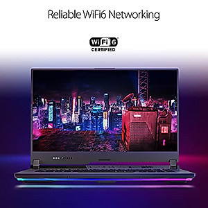 ASUS ROG Strix G15 (2021) Gaming Laptop, 15.6” 300Hz IPS Type FHD Display, NVIDIA GeForce RTX 3050 Ti, AMD Ryzen R7-5800H, 16GB DDR4, 1TB PCIe SSD, RGB Keyboard, Windows 10, Black, G513QE-ES76