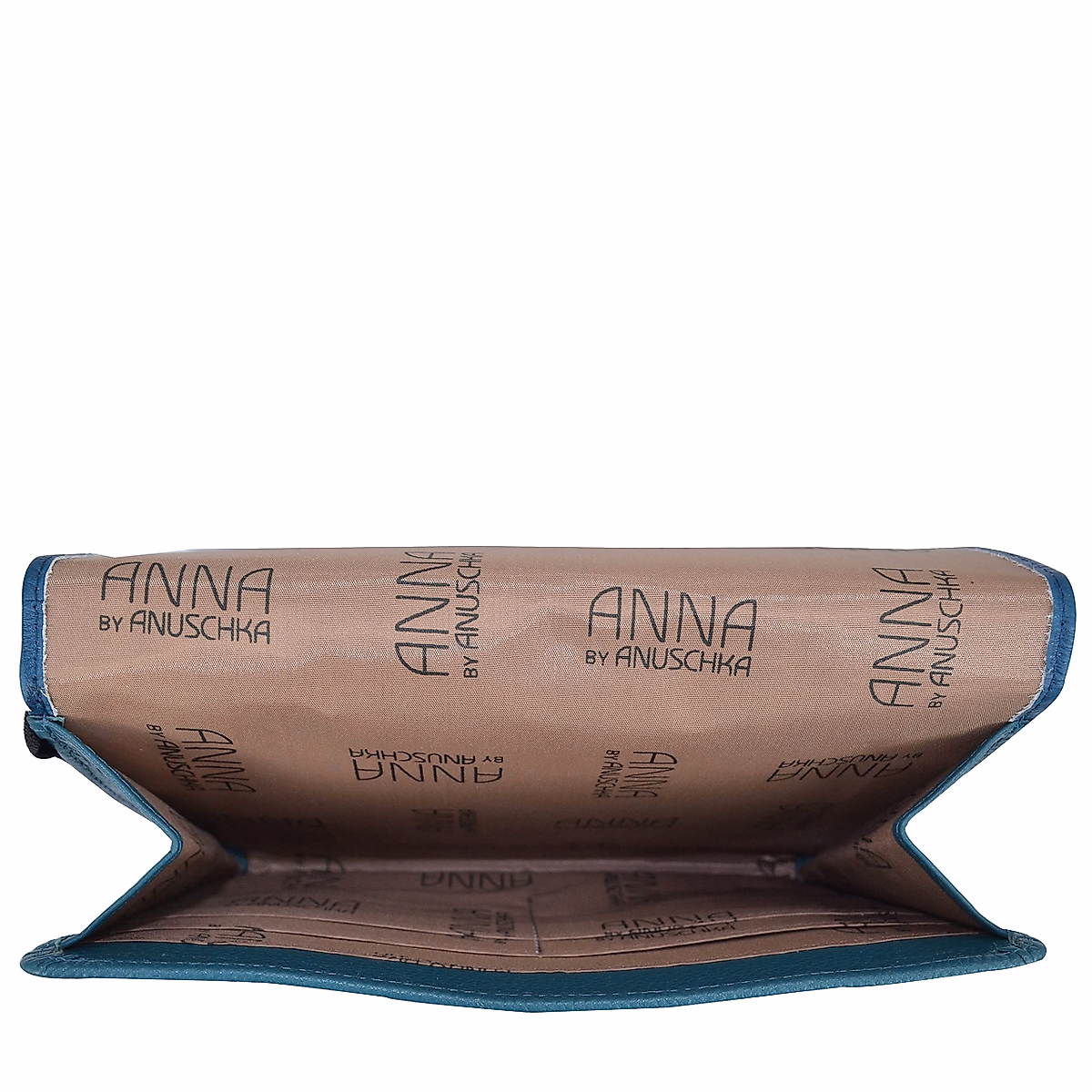 Anna by Anuschka Women's Hand-Painted Genuine Leather 4-In-1 Organizer Crossbody/Belt Bag/Clutch/Writlest - Nutcracker Party