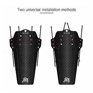 HUIOP Bike 1pc Bike Mountain Road Bike Mud Guard Front and Rear Compatible Cycling Mudguard with Fixing Straps Bike Accessories