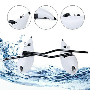 TBVECHI 2Pcs Kayak Outrigger PVC Inflatable Outrigger Canoe Boat Fishing Outrigger Pontoon Fishing Float Stabilizer Kit