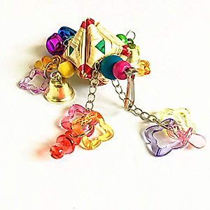 Antcher Birds Parrot Chewing Toy Pet Bird Cage Toys with Hanging Bell for Parakeet Cockatiel Conure Lovebirds Finch Canary