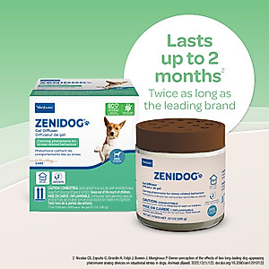 Virbac ZENIDOG Gel Diffuser - Dog Calming Pheromones for Stress Relief, No Electricity Required & Lasts up to 2 Months, Dog Calming Diffuser